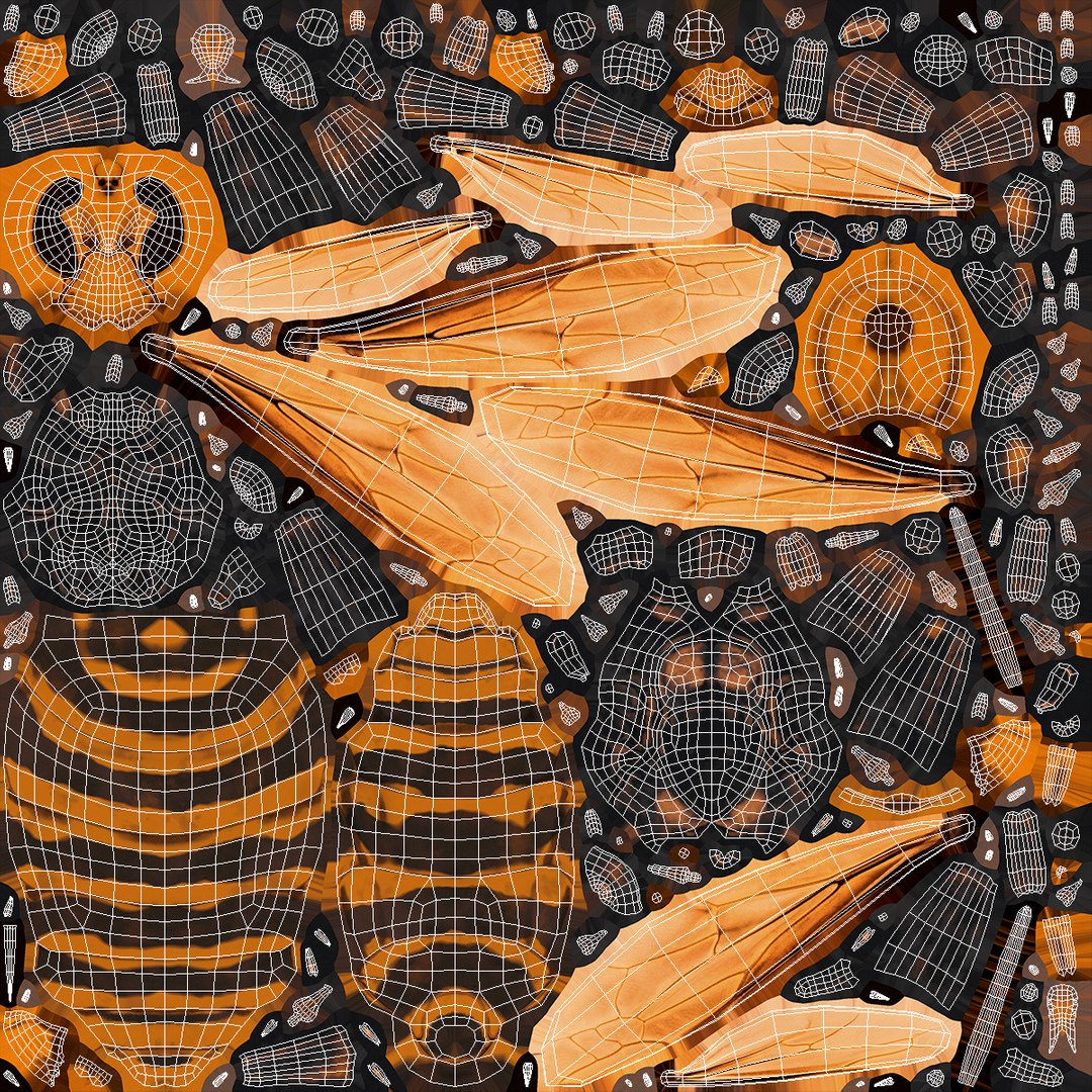 3D Northern Giant Hornet Fur Attack Pose - TurboSquid 2274947