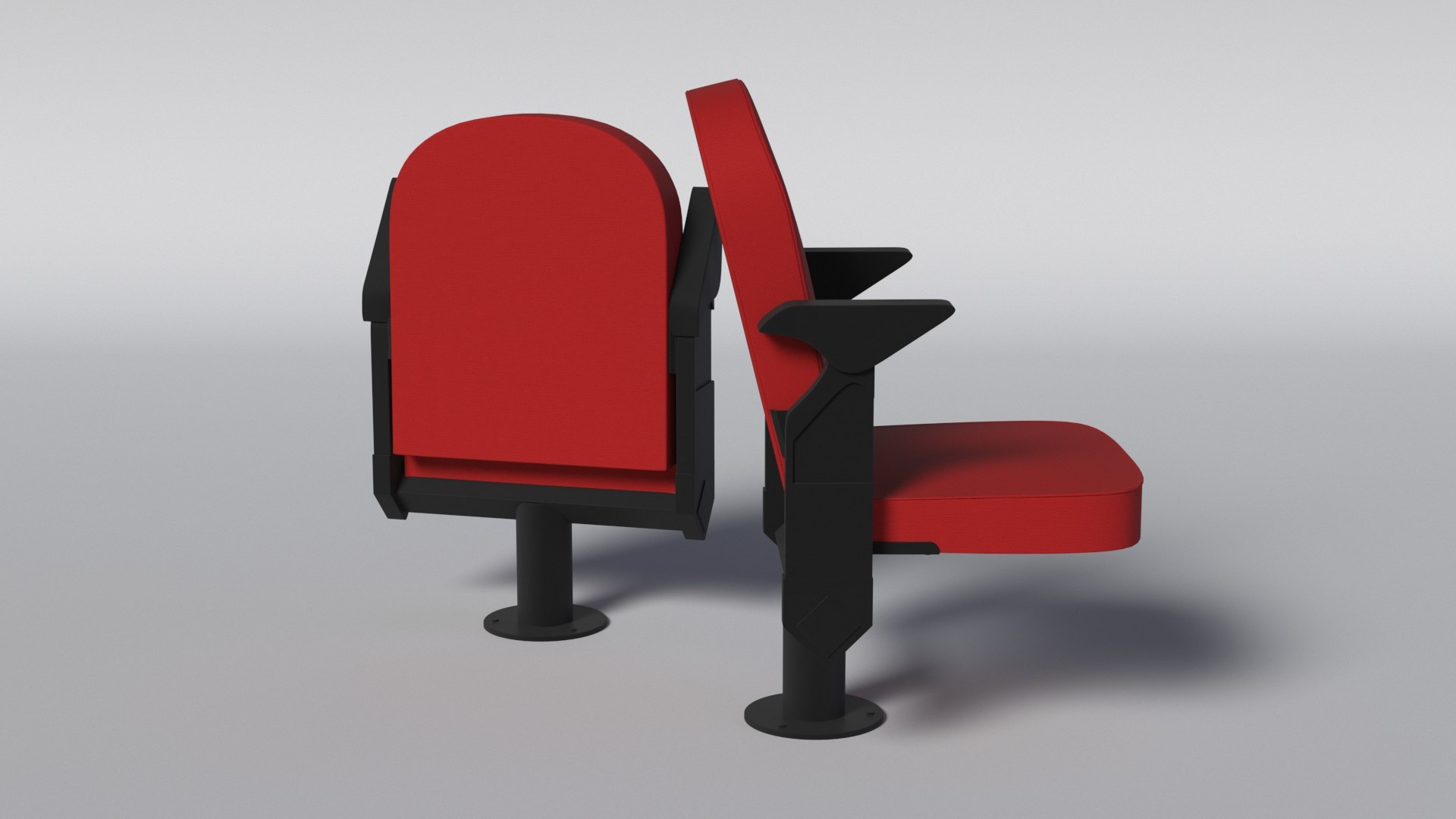 Auditorium chair 3D model - TurboSquid 1579913