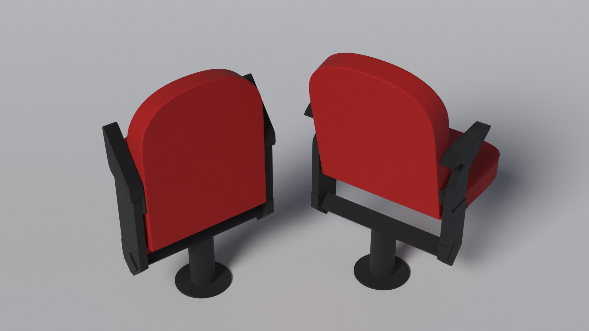 Auditorium chair 3D model - TurboSquid 1579913
