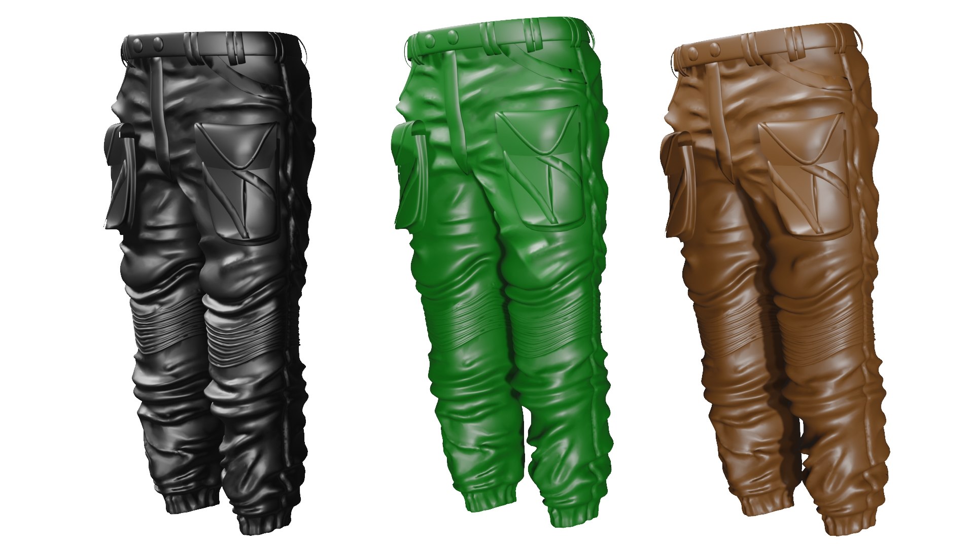 Cargo Pants 3D Model - TurboSquid 1828187