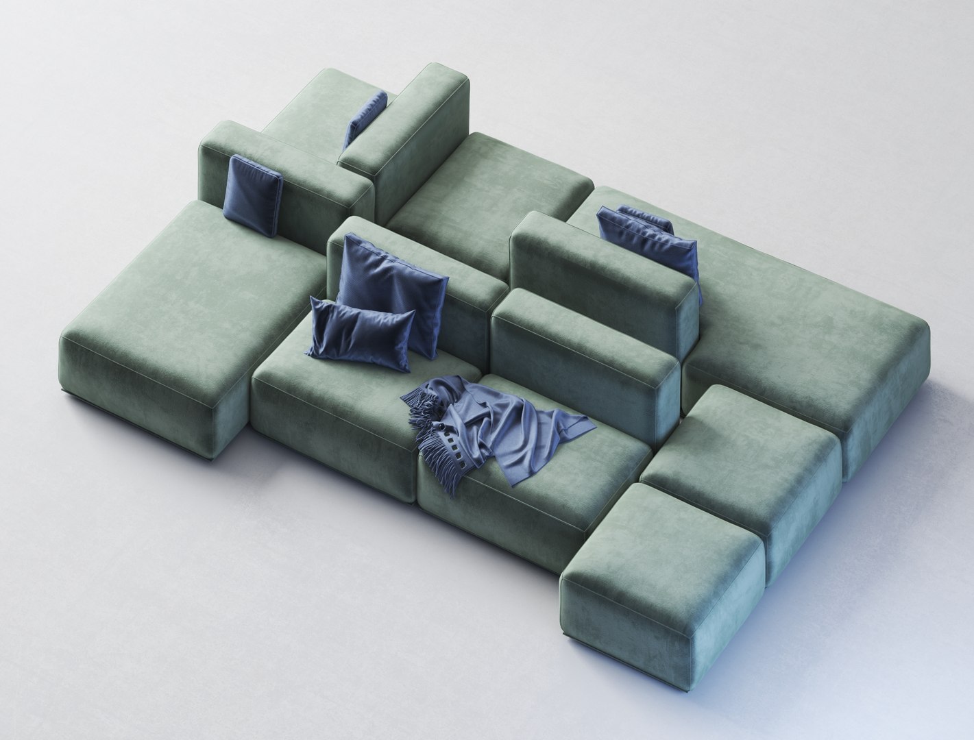 Modular Sofa 3D Model - TurboSquid 2017951