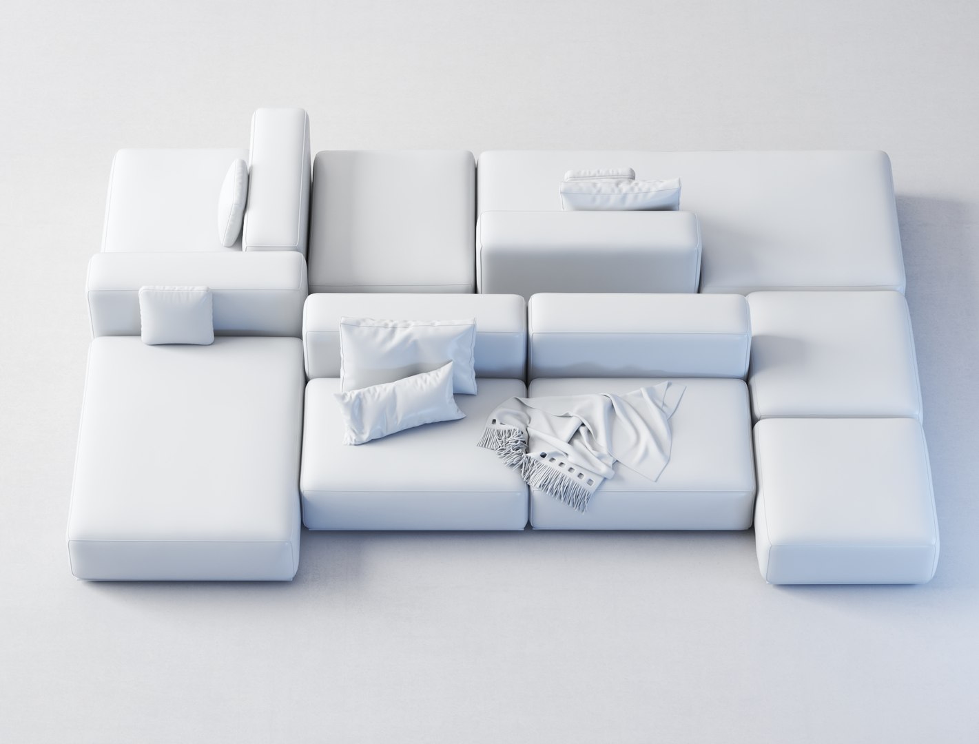 Modular Sofa 3D Model - TurboSquid 2017951