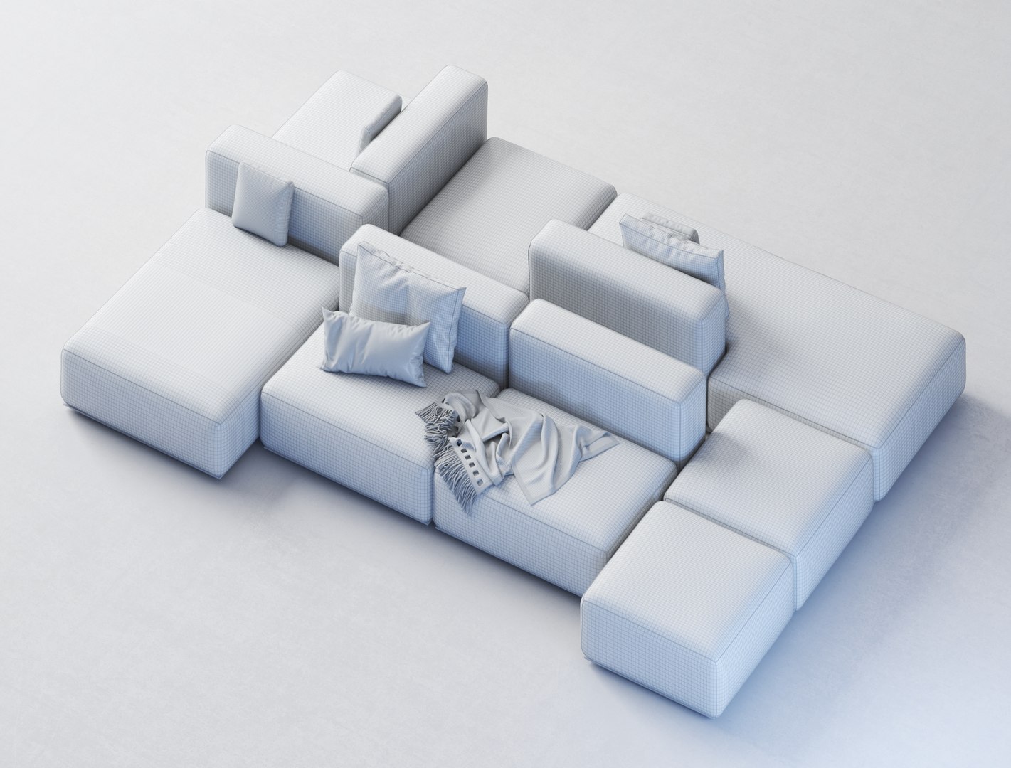 Modular Sofa 3D Model - TurboSquid 2017951