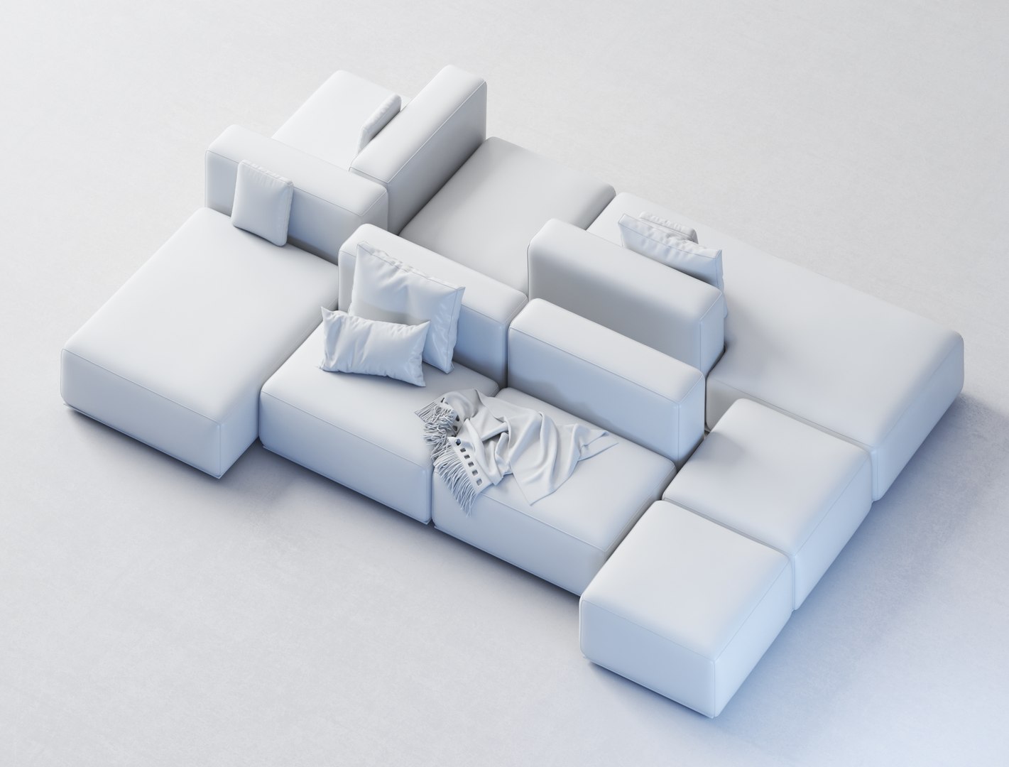 Modular Sofa 3D Model - TurboSquid 2017951