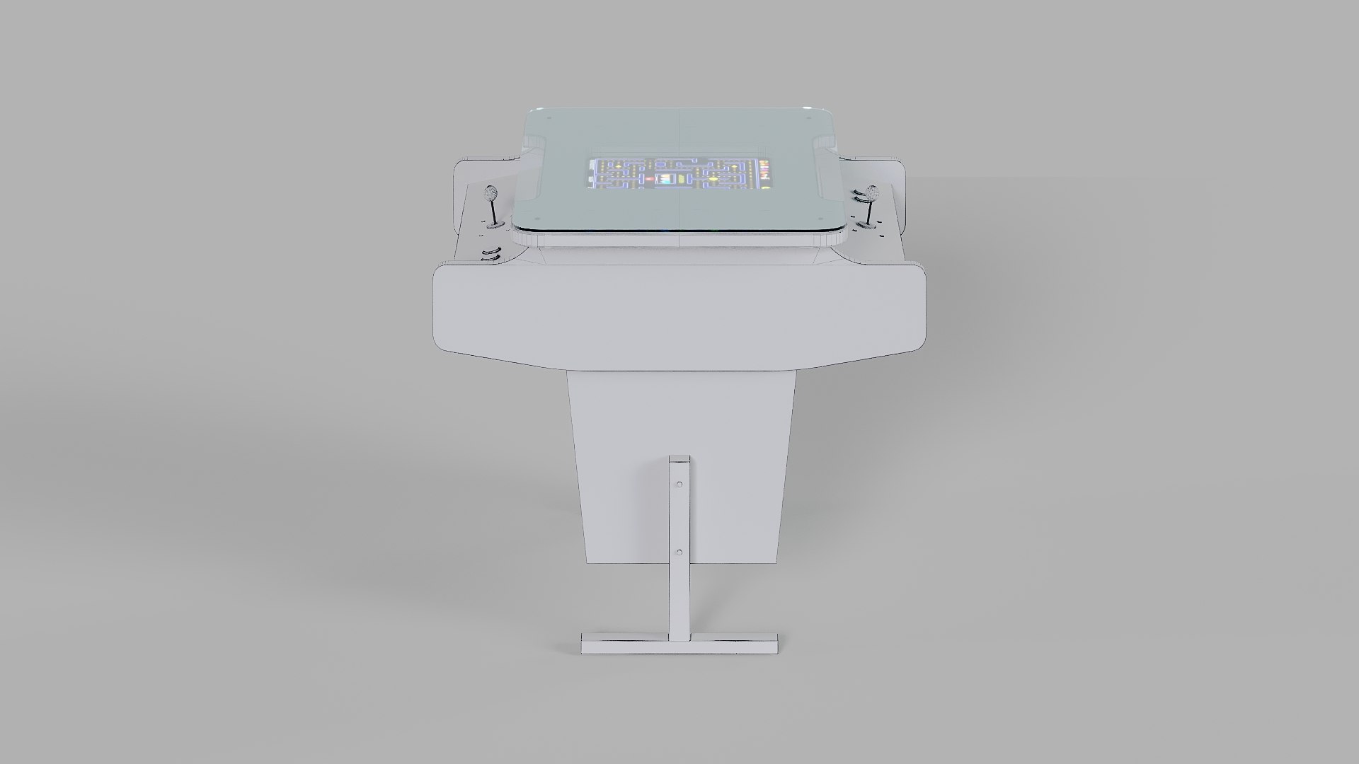 3D Arcade Game Retro Cocktail Table Machine Model - TurboSquid 2350154