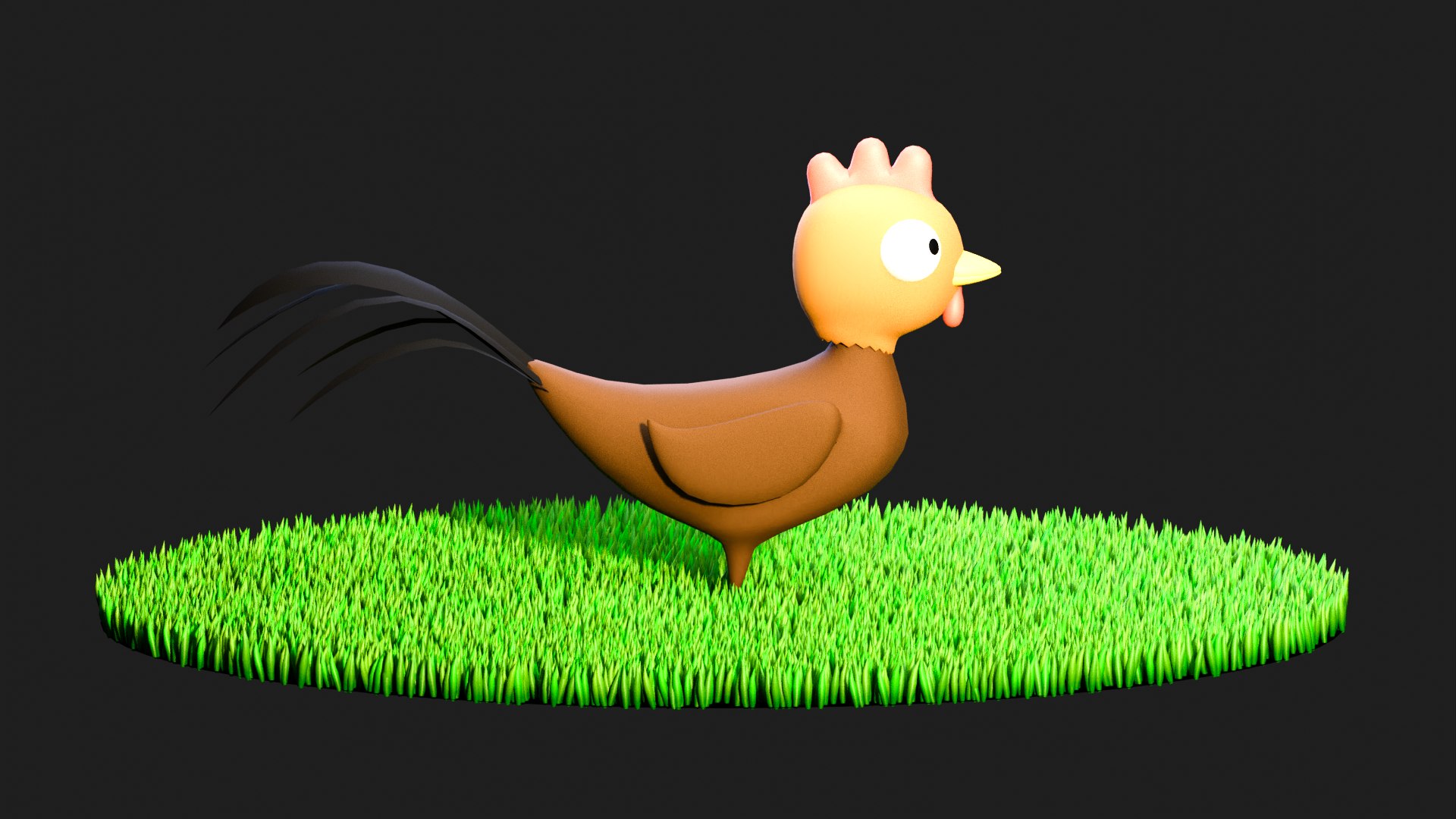 3D Cartoon Rooster Model - TurboSquid 1977184