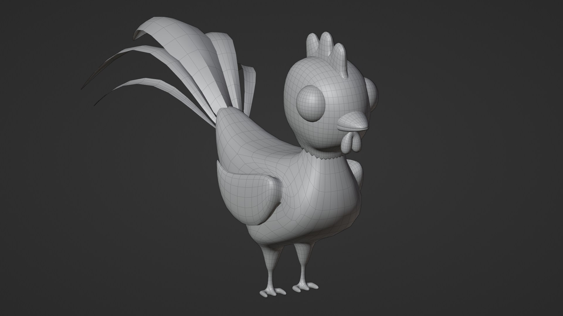 3D Cartoon Rooster Model - TurboSquid 1977184