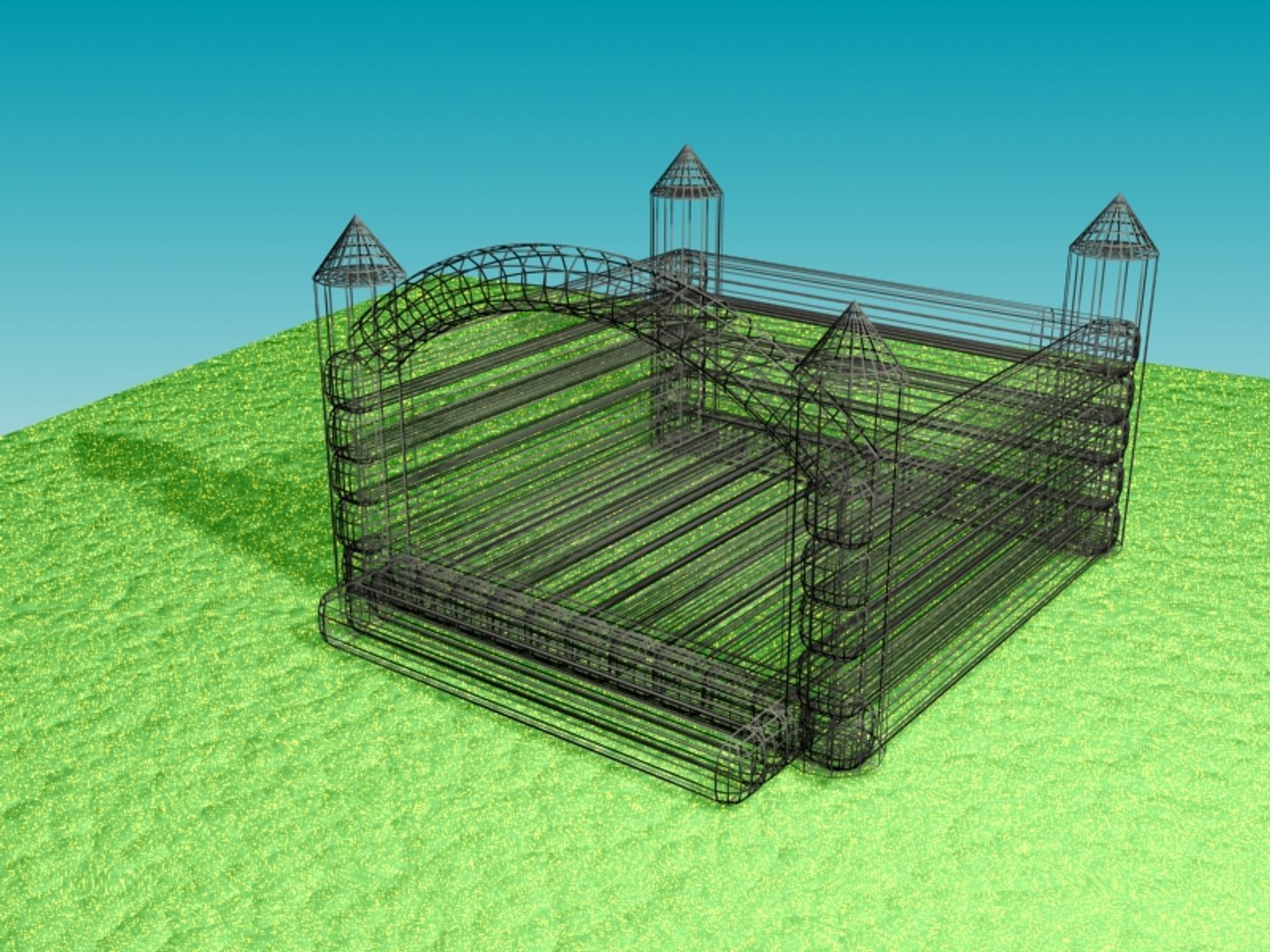 Inflatable Castle 3d Model