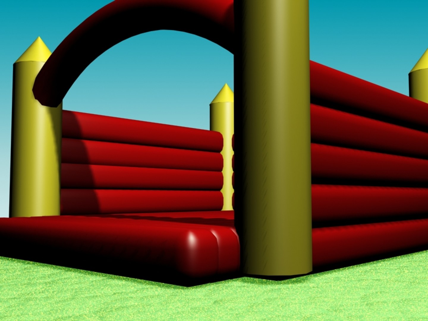 Inflatable Castle 3d Model