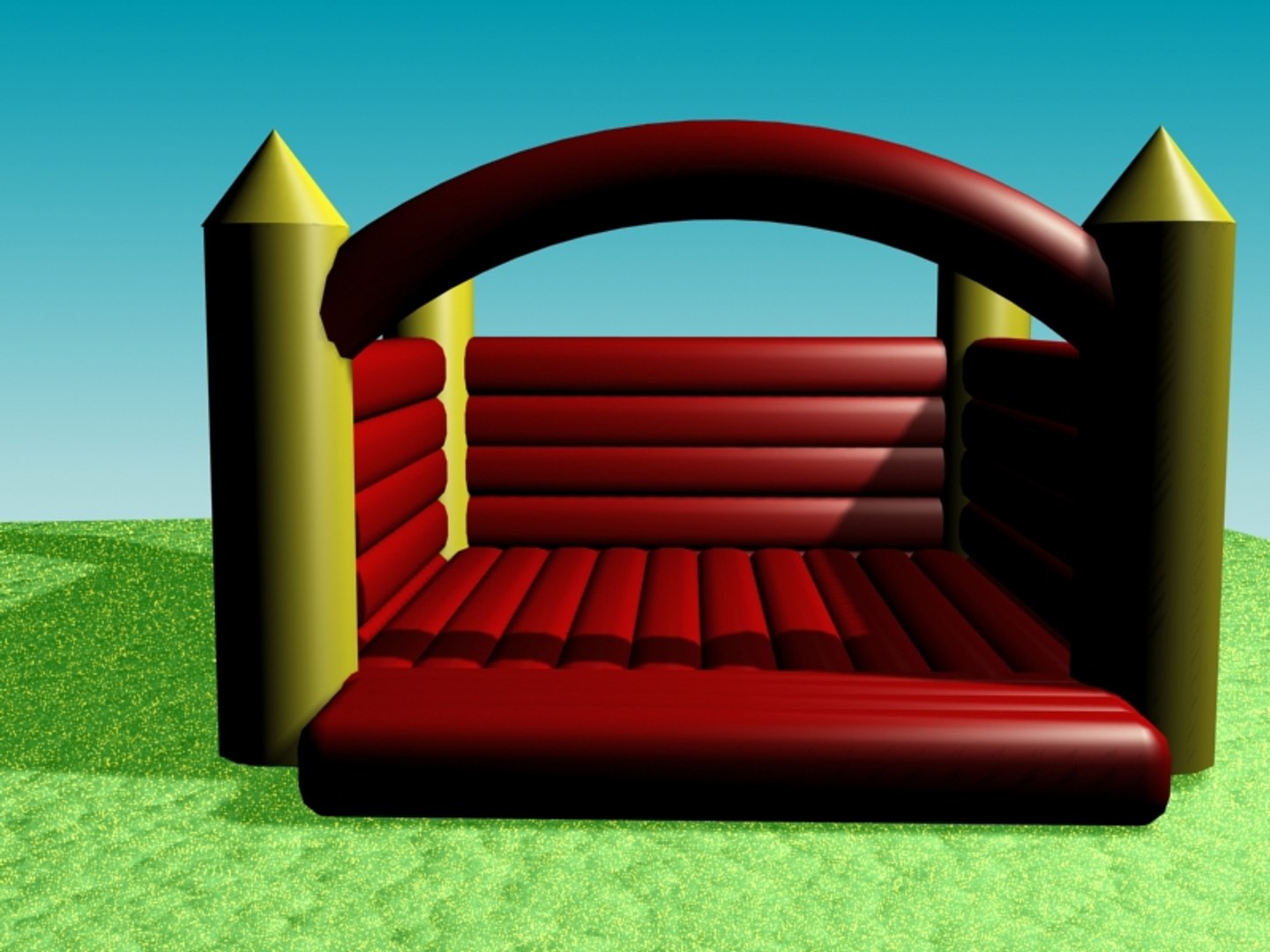 Inflatable Castle 3d Model