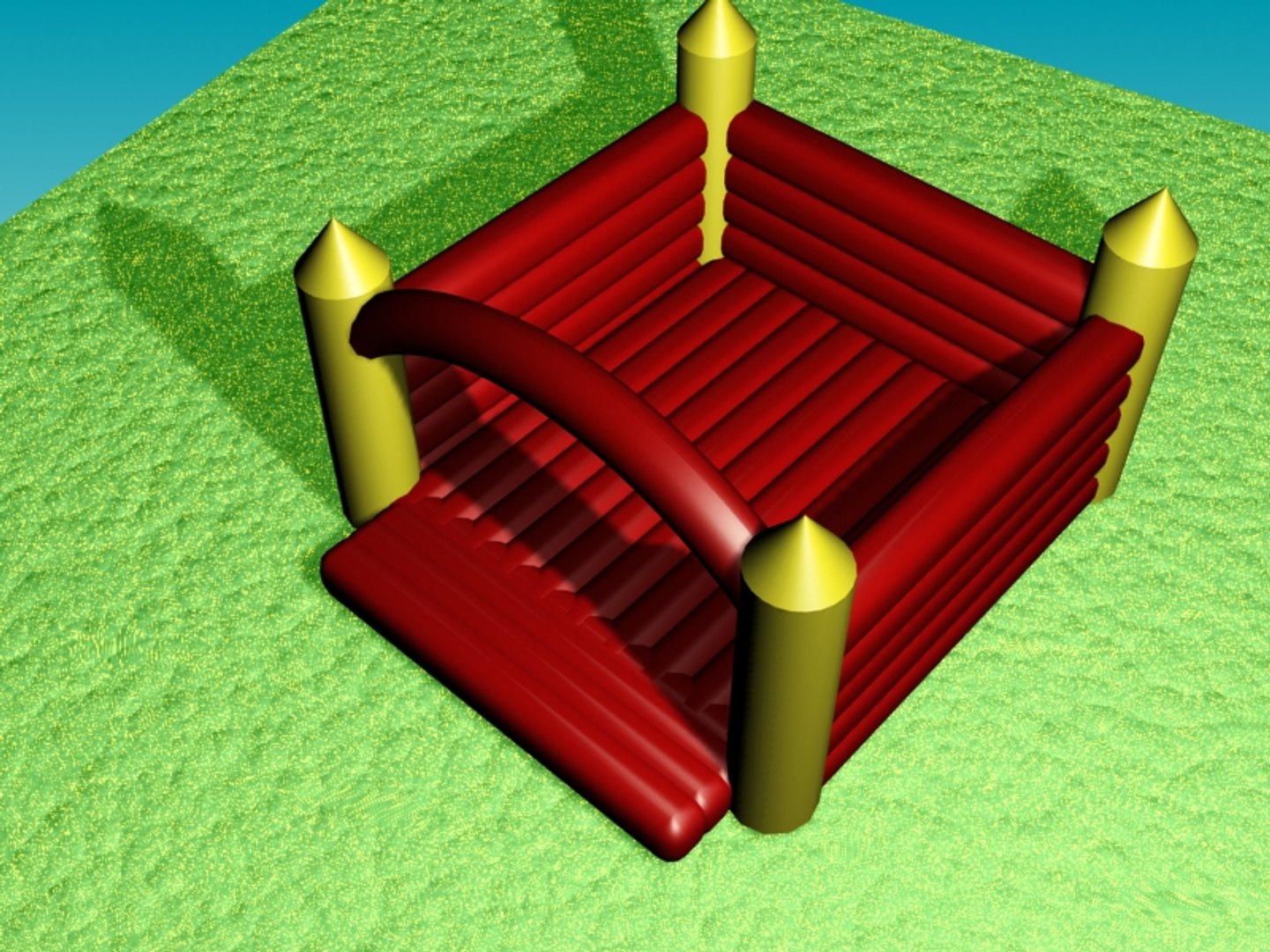 Inflatable Castle 3d Model