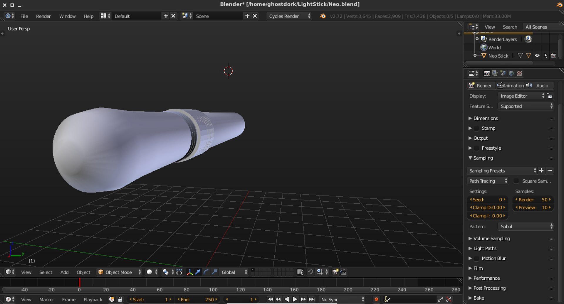 3D Light Stick - TurboSquid 1197773