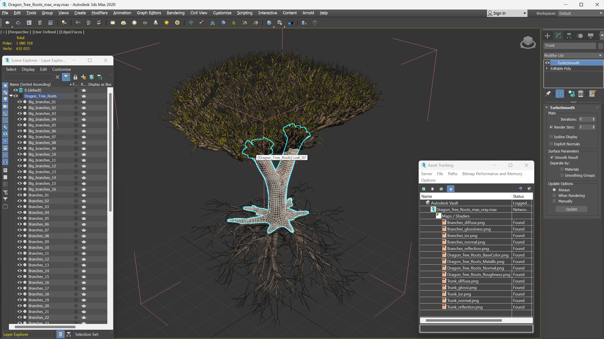 Dragon Tree Roots 3D - TurboSquid 2292865