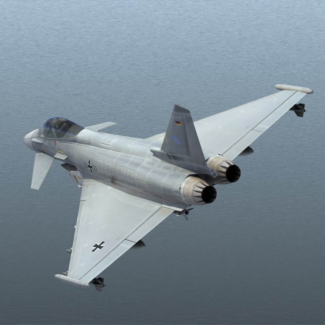 Typhoon Jet Fighter Luftwaffe 3d Max