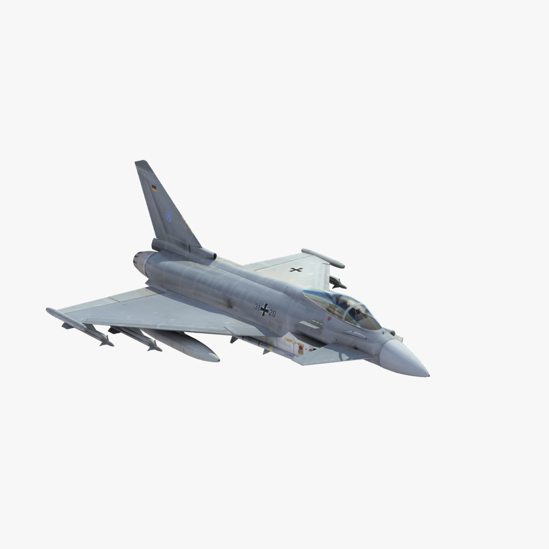 Typhoon Jet Fighter Luftwaffe 3d Max