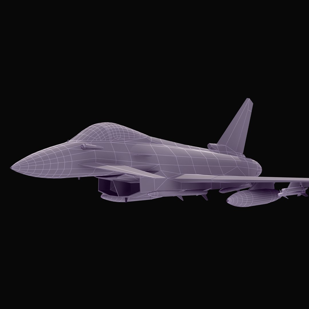 Typhoon Jet Fighter Luftwaffe 3d Max