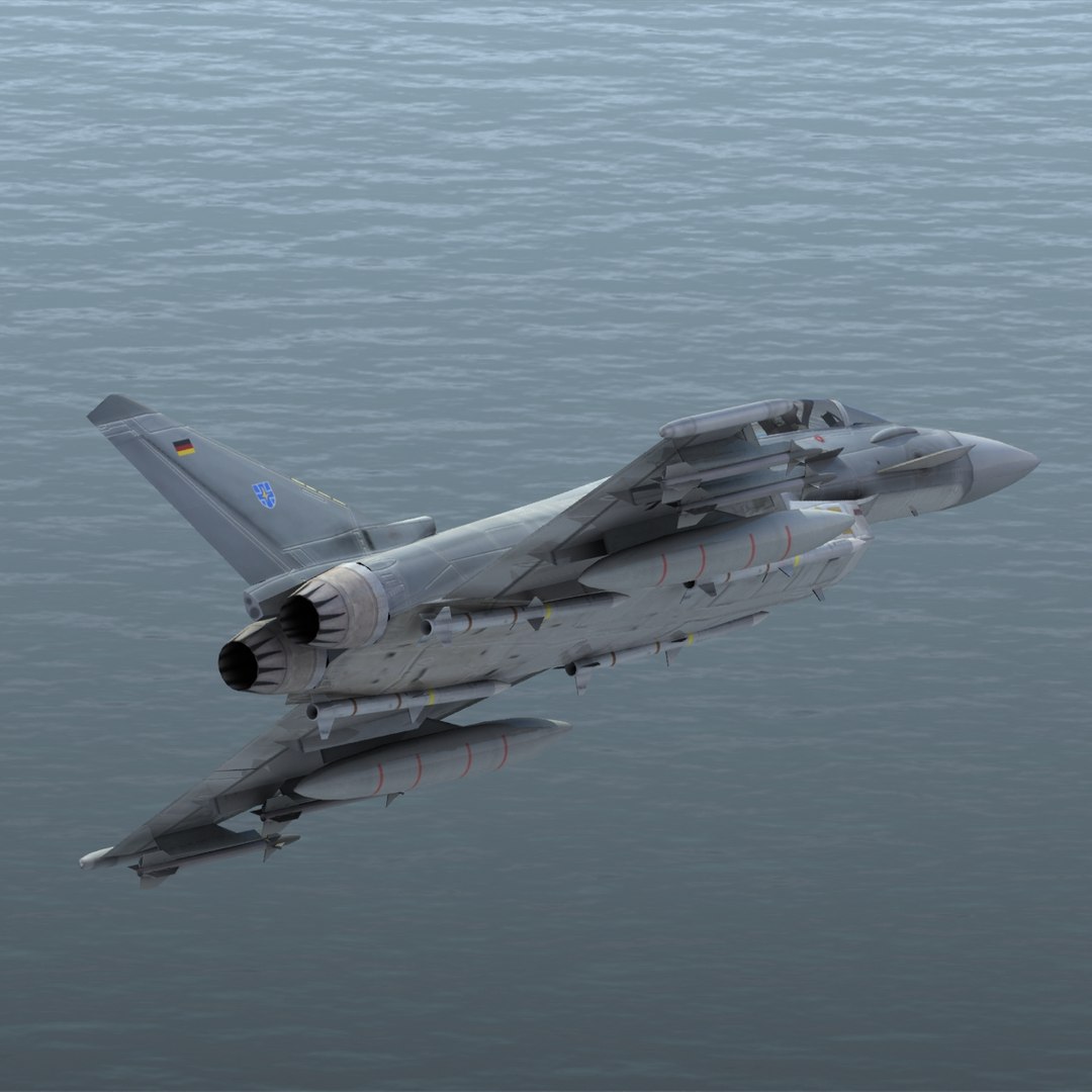 Typhoon Jet Fighter Luftwaffe 3d Max