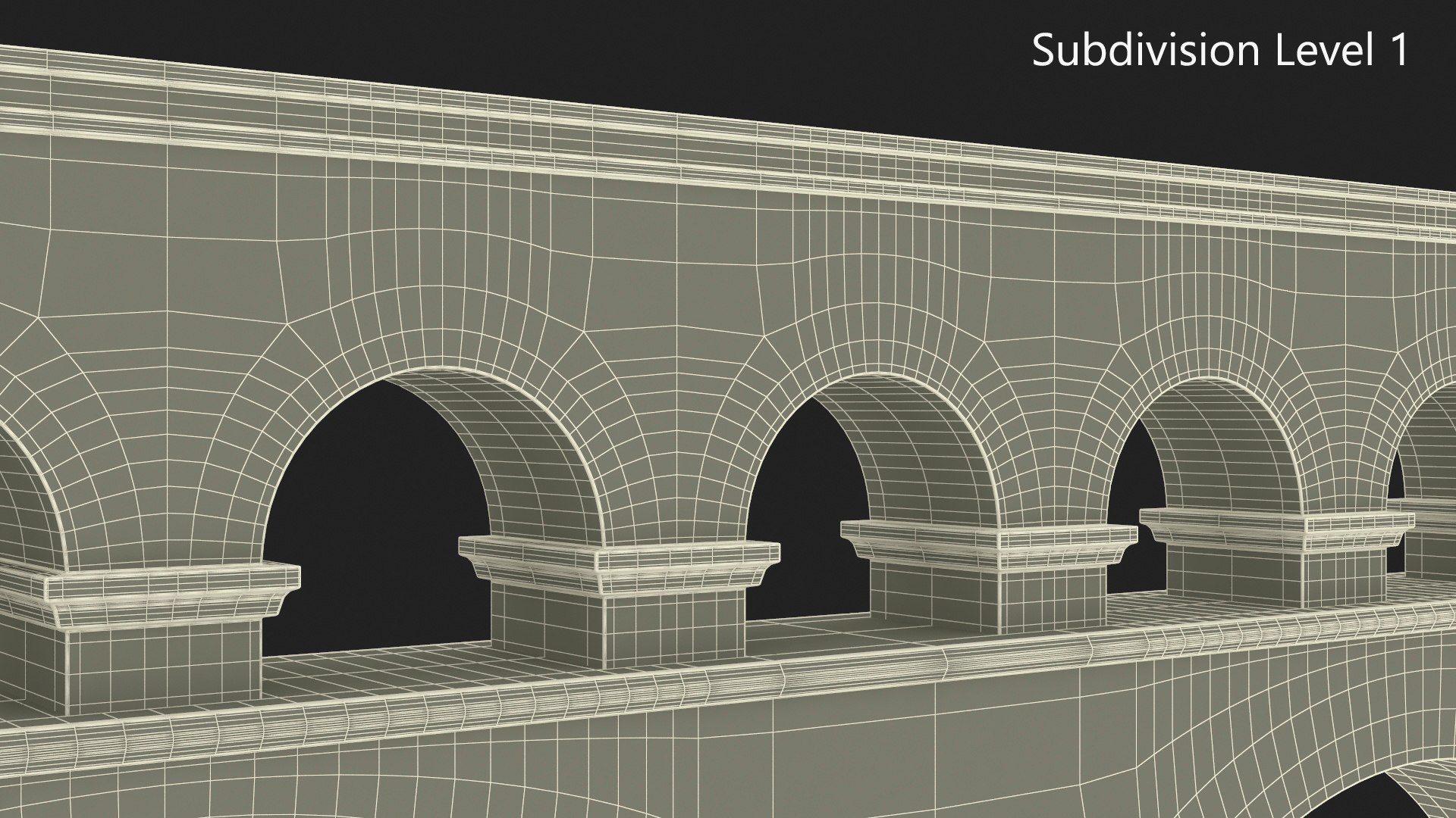 Ancient Single Level Aqueduct Model - TurboSquid 2350612