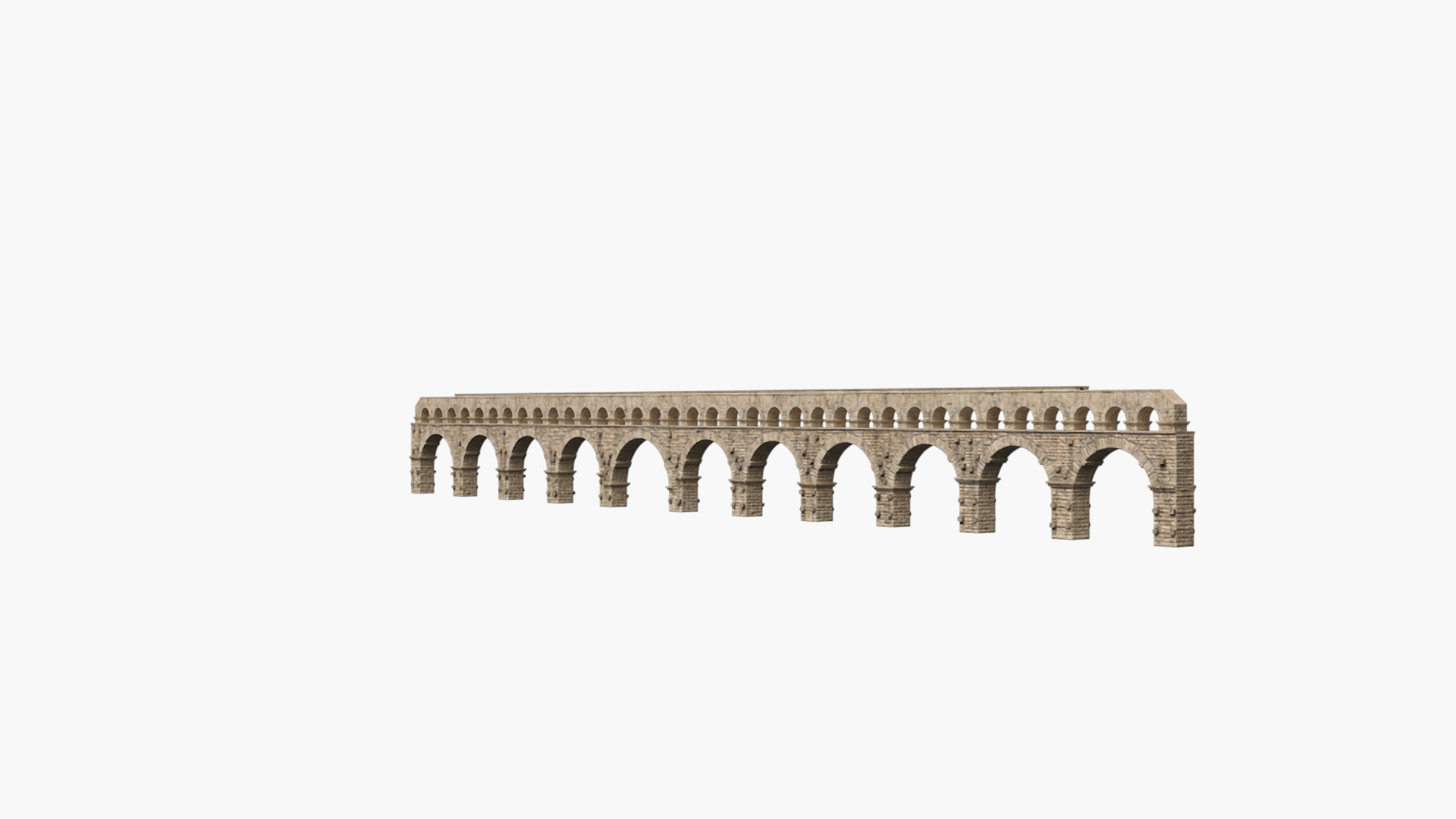 Ancient Single Level Aqueduct Model - TurboSquid 2350612