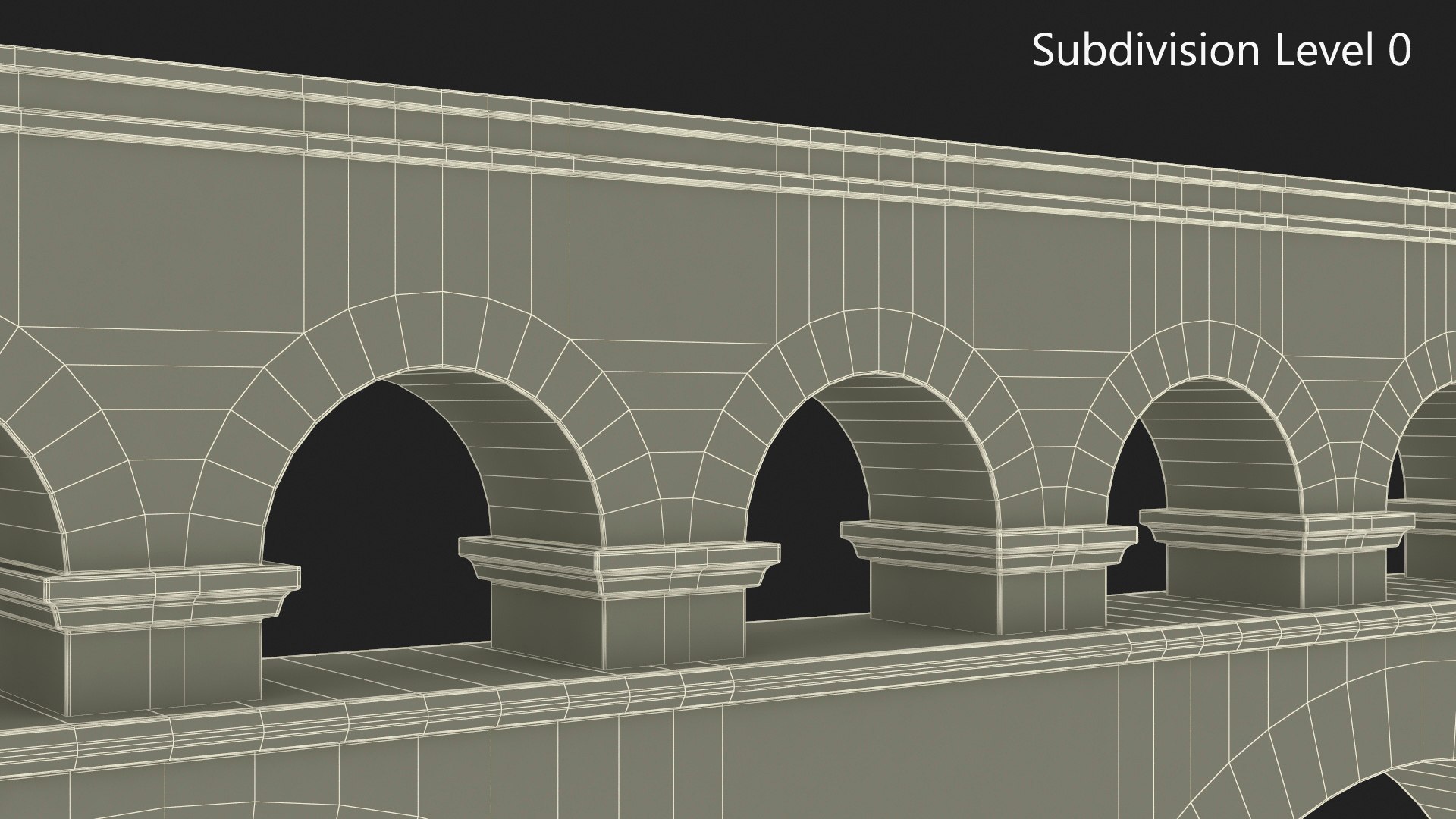 Ancient Single Level Aqueduct Model - TurboSquid 2350612