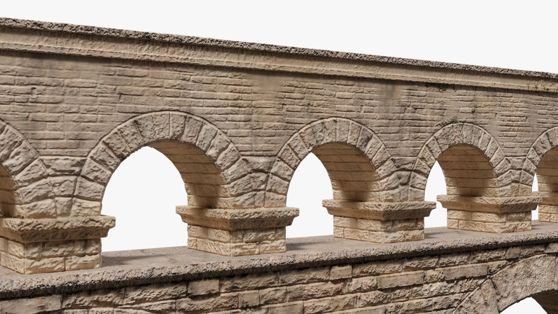 Ancient Single Level Aqueduct Model - TurboSquid 2350612