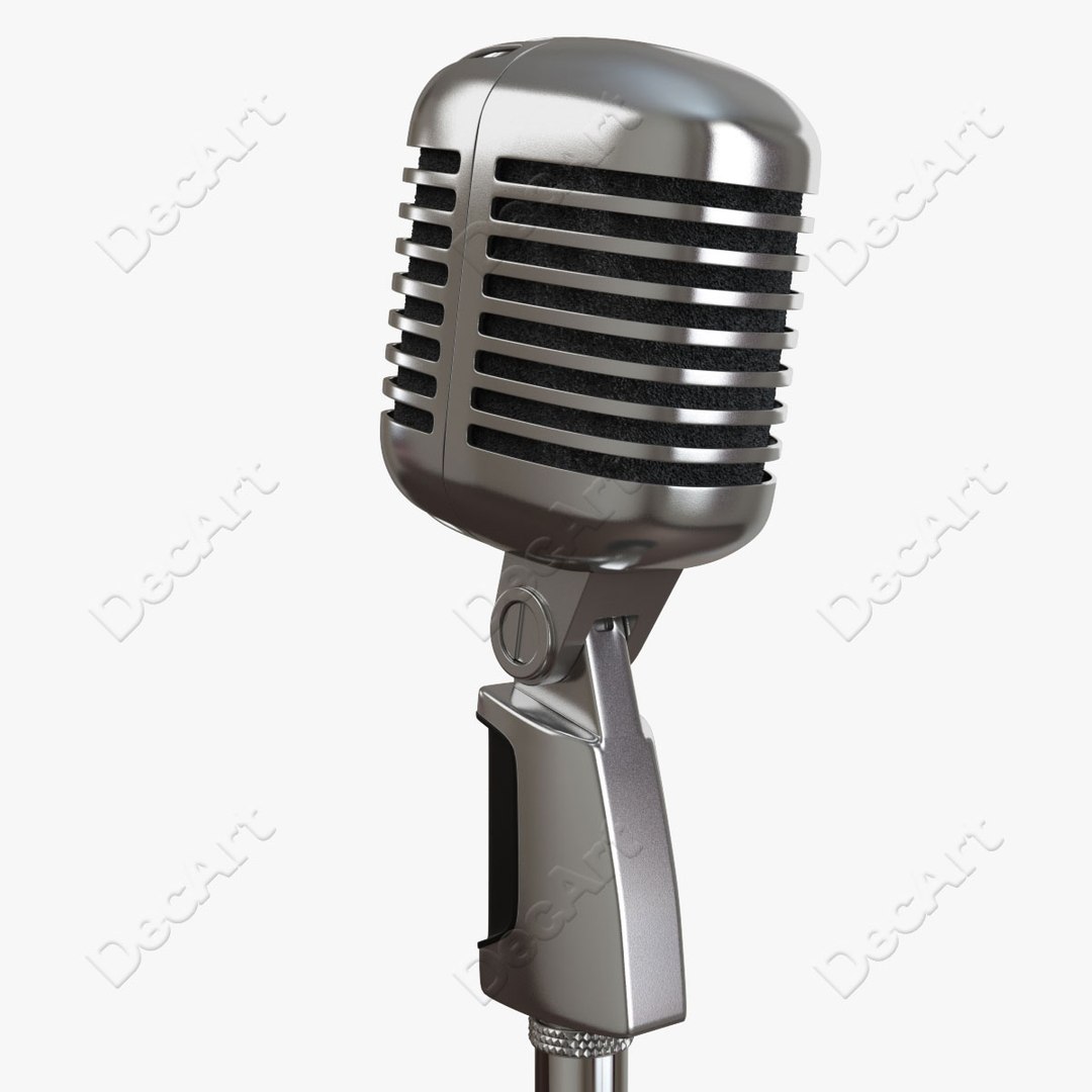 Shure 55sh Microphone 3d Model