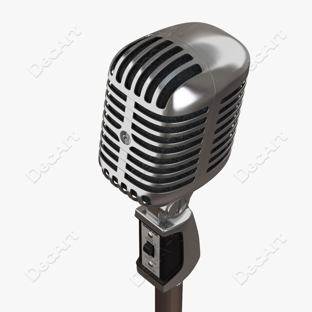 Shure 55sh Microphone 3d Model