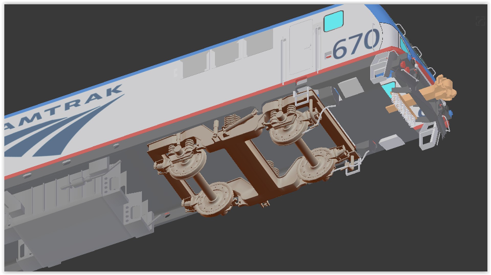 Locomotive Siemens Acs-64 Model - TurboSquid 1321125