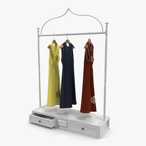 3D clothing racks - TurboSquid 1445884