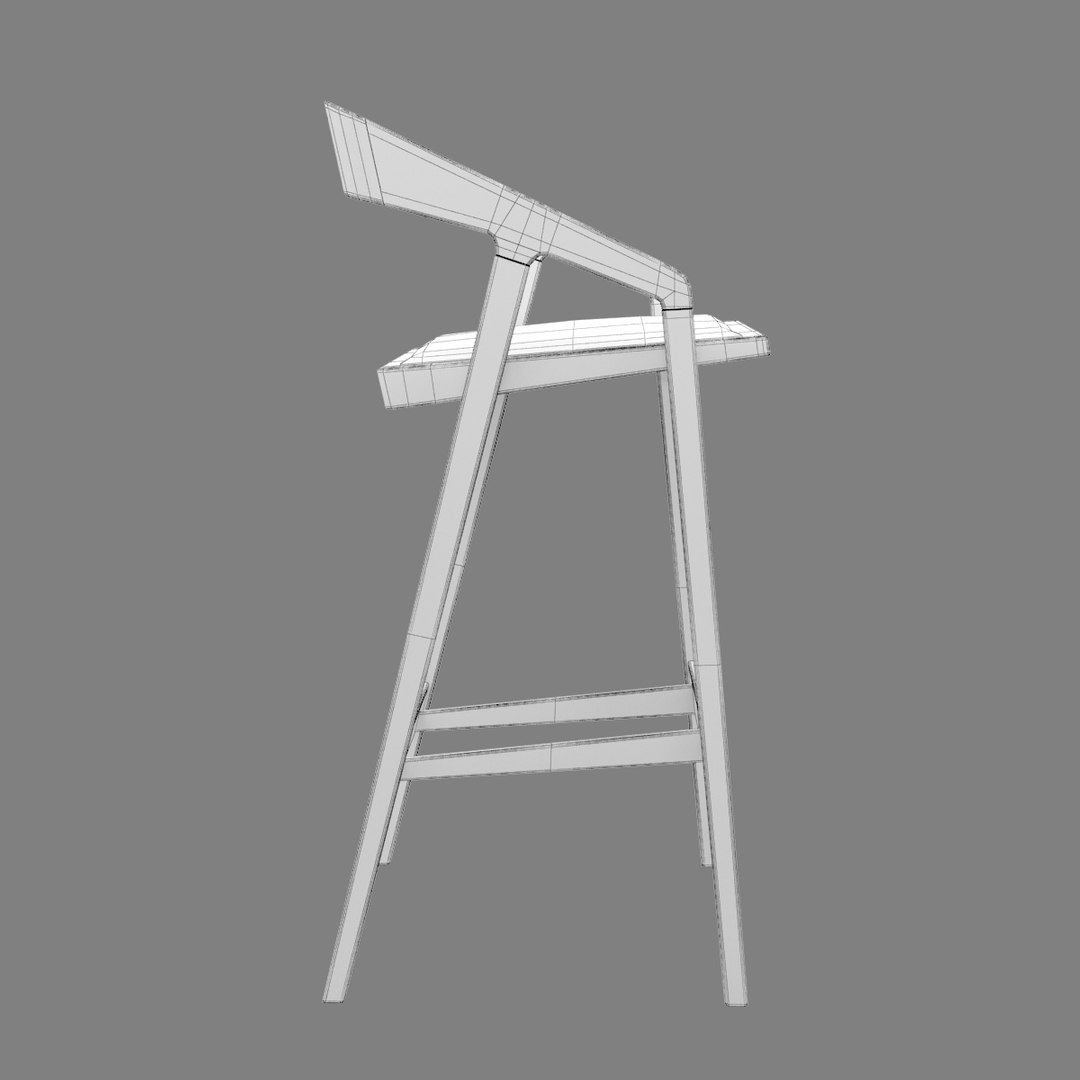 Counter Bar Chair - Obj