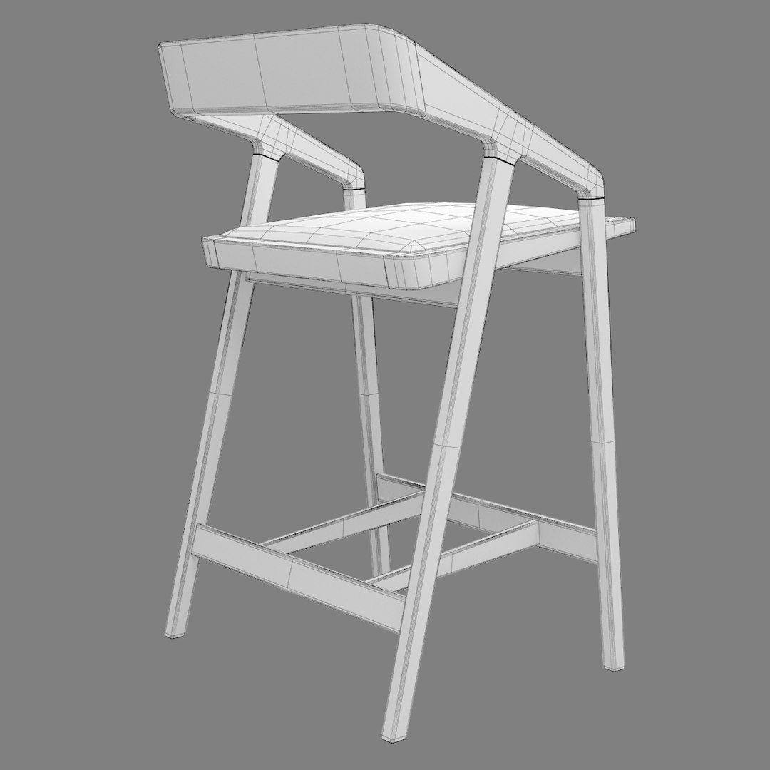 Counter Bar Chair - Obj