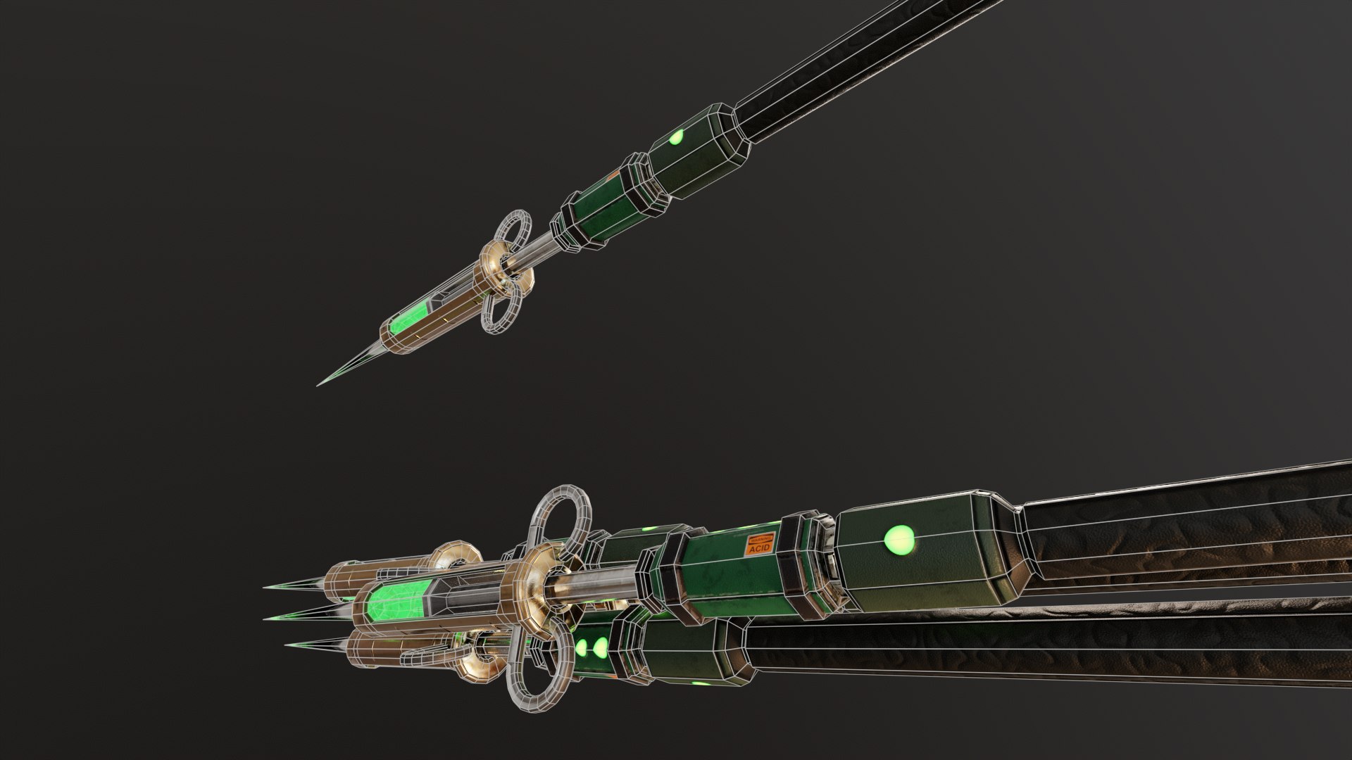 3D Sci-Fi Poison Arrows Model - TurboSquid 2279165