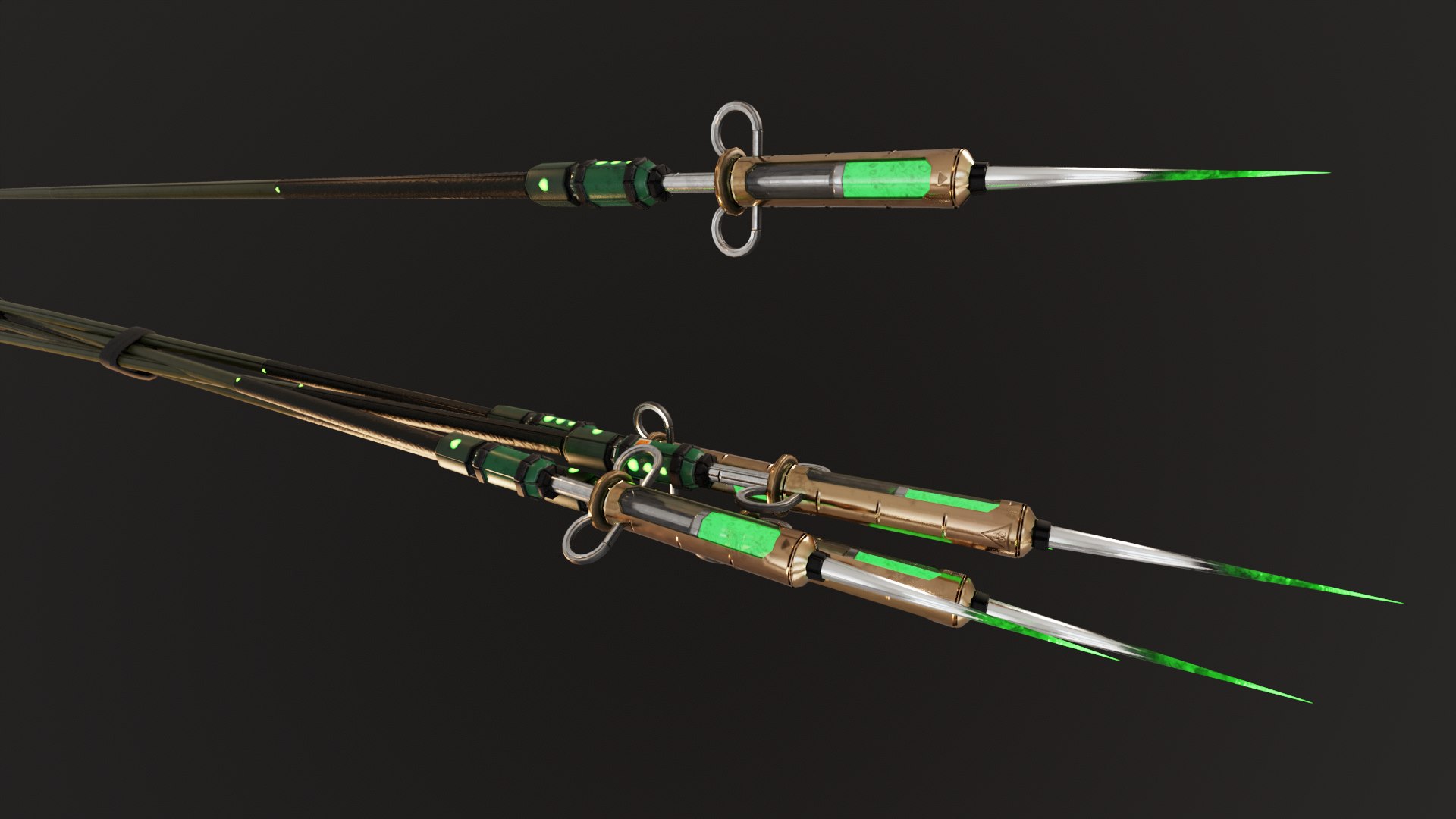 3D Sci-Fi Poison Arrows Model - TurboSquid 2279165