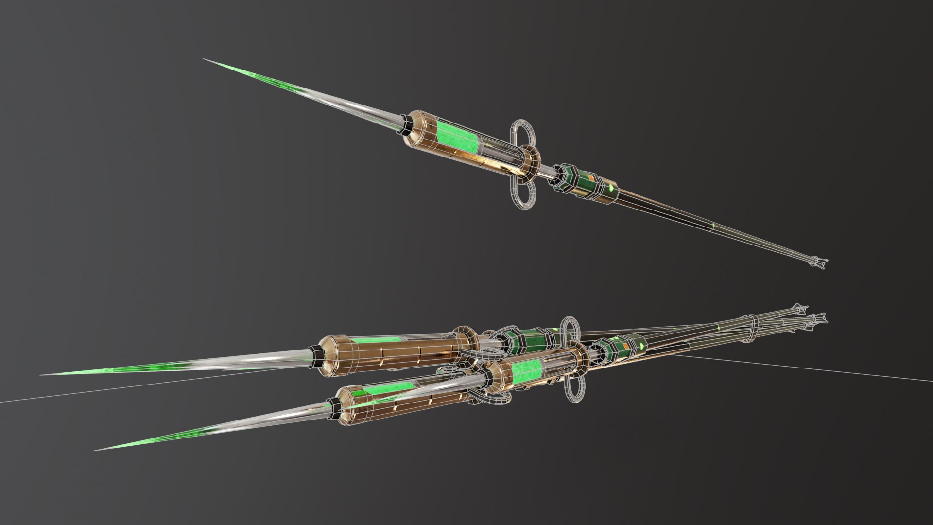 3D Sci-Fi Poison Arrows Model - TurboSquid 2279165