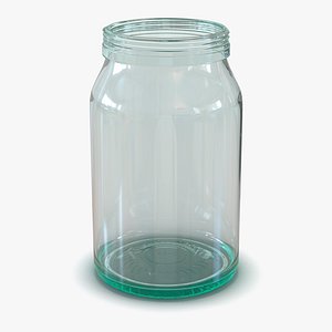 3D Glass Sipper Drinking Jar - TurboSquid 1790650