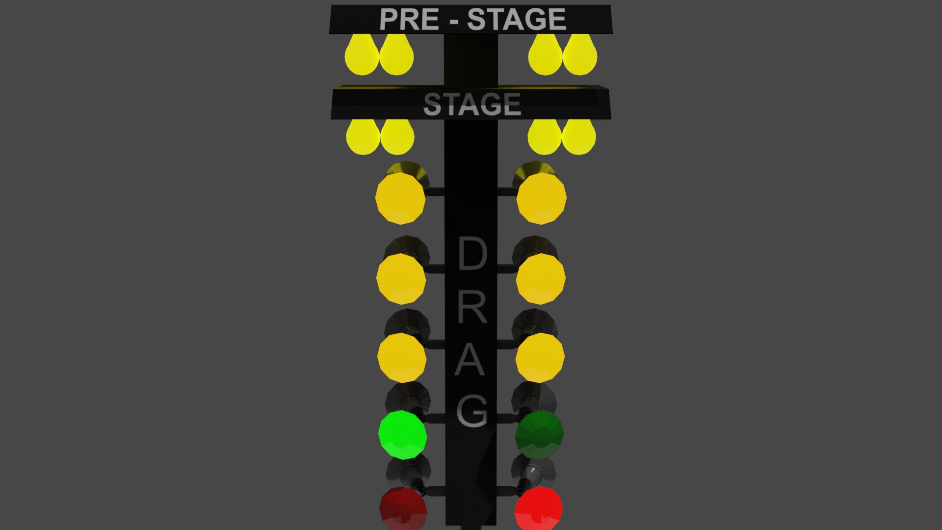 3D Drag Racing Tree Lights Model - TurboSquid 1979051