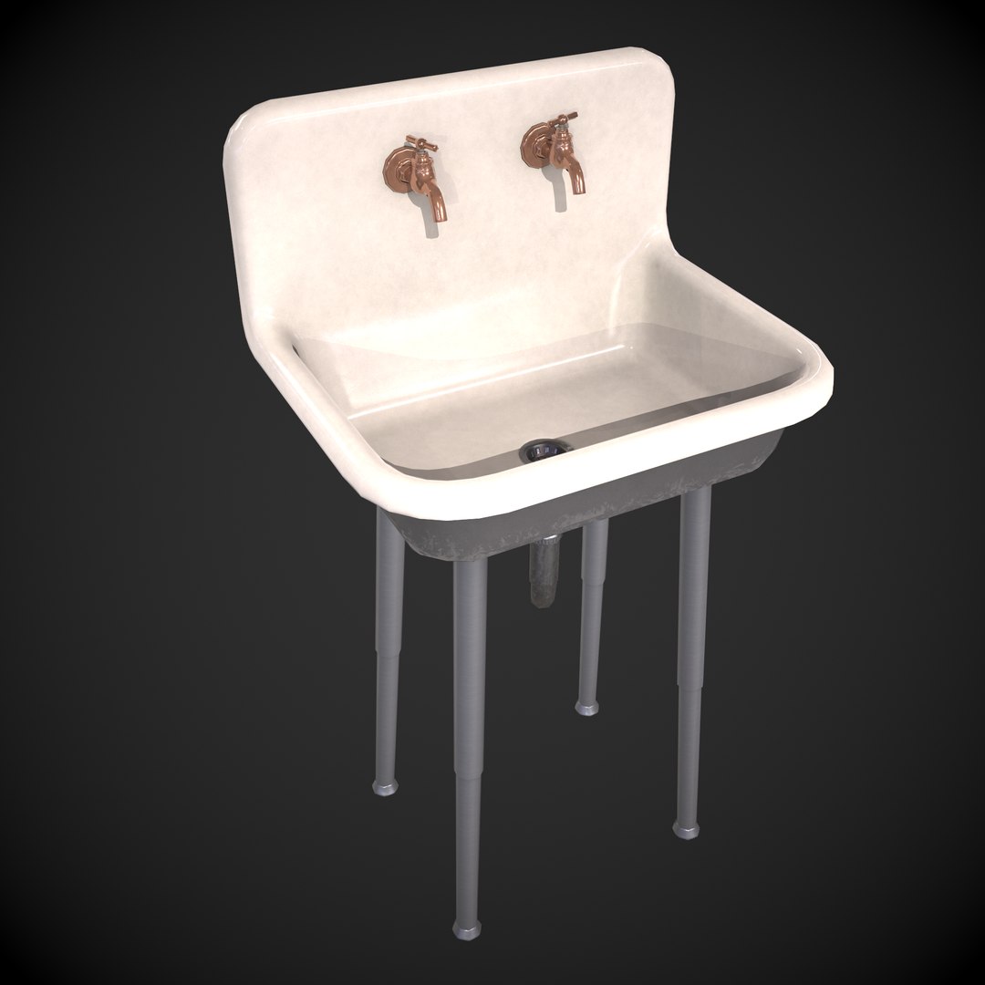 Vintage Sink Model - TurboSquid 2120307
