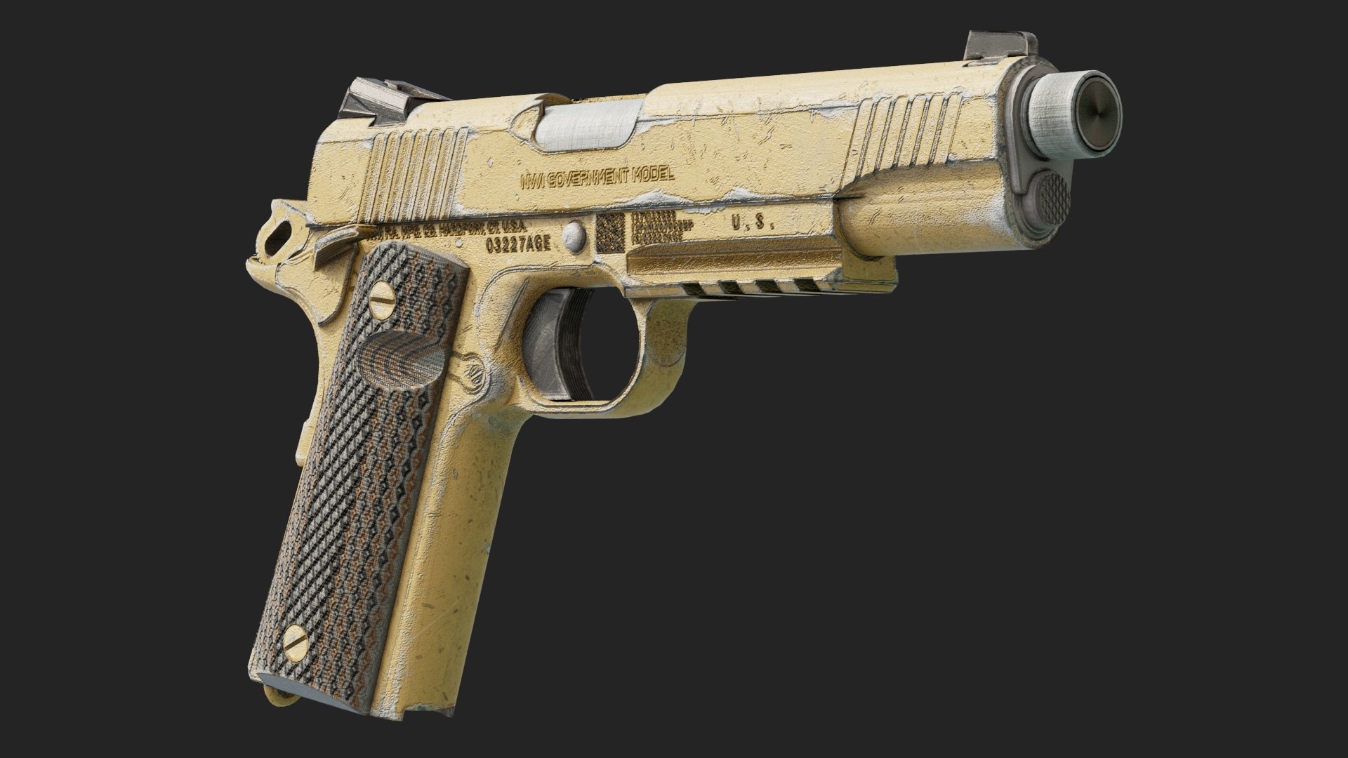 M45A1 Colt 3D Model - TurboSquid 2098032