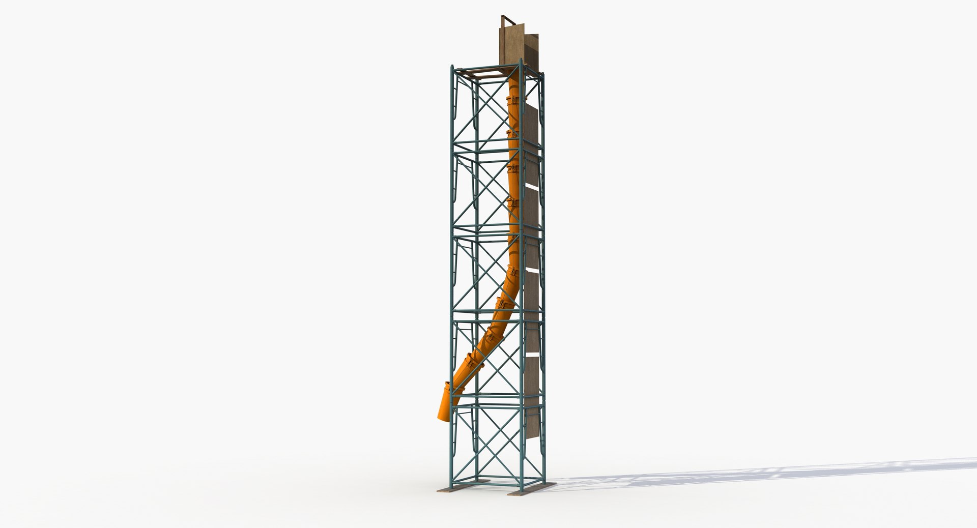 3D Conveyor Chute Model - TurboSquid 2262465
