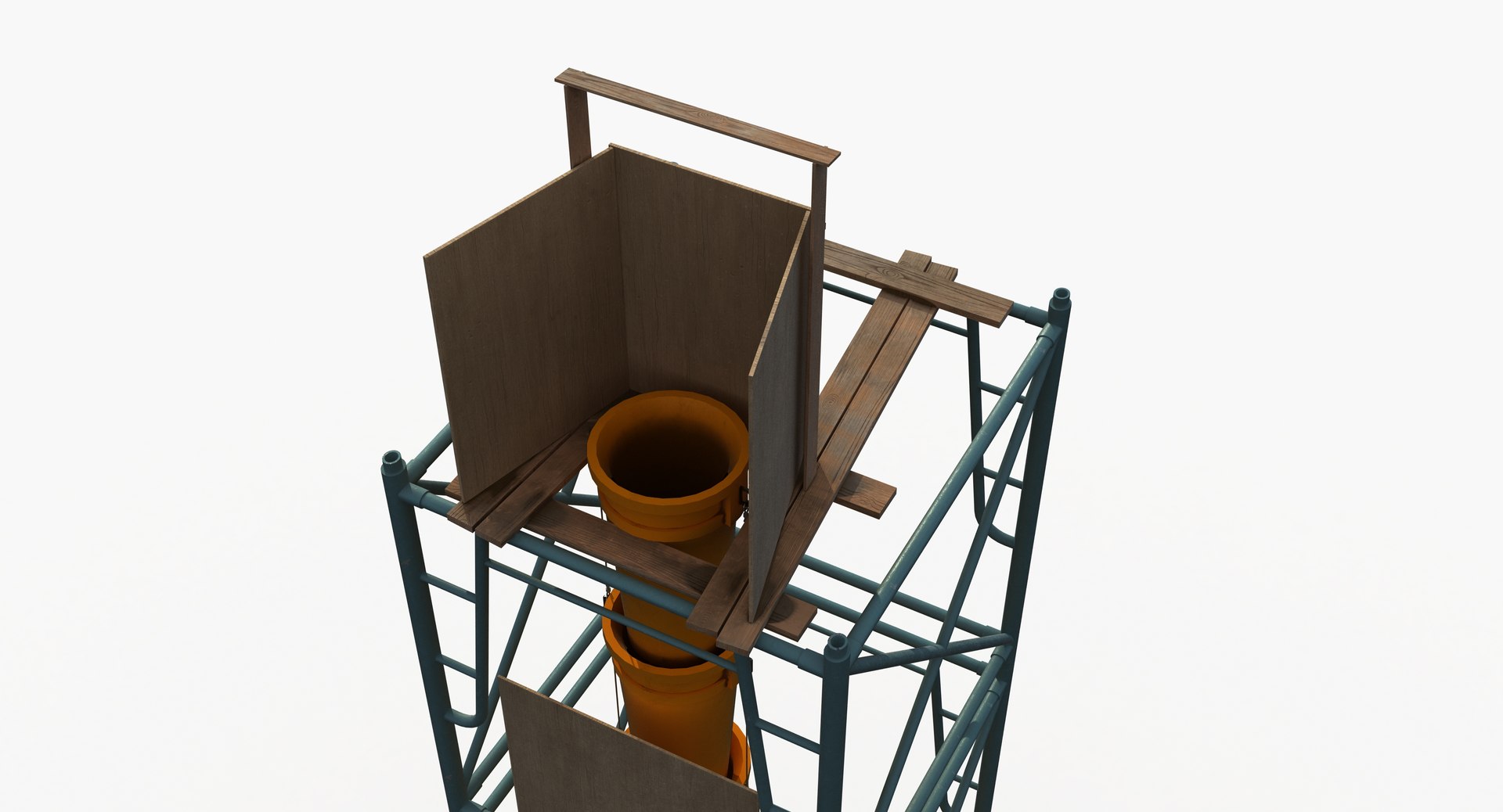 3D Conveyor Chute Model - TurboSquid 2262465