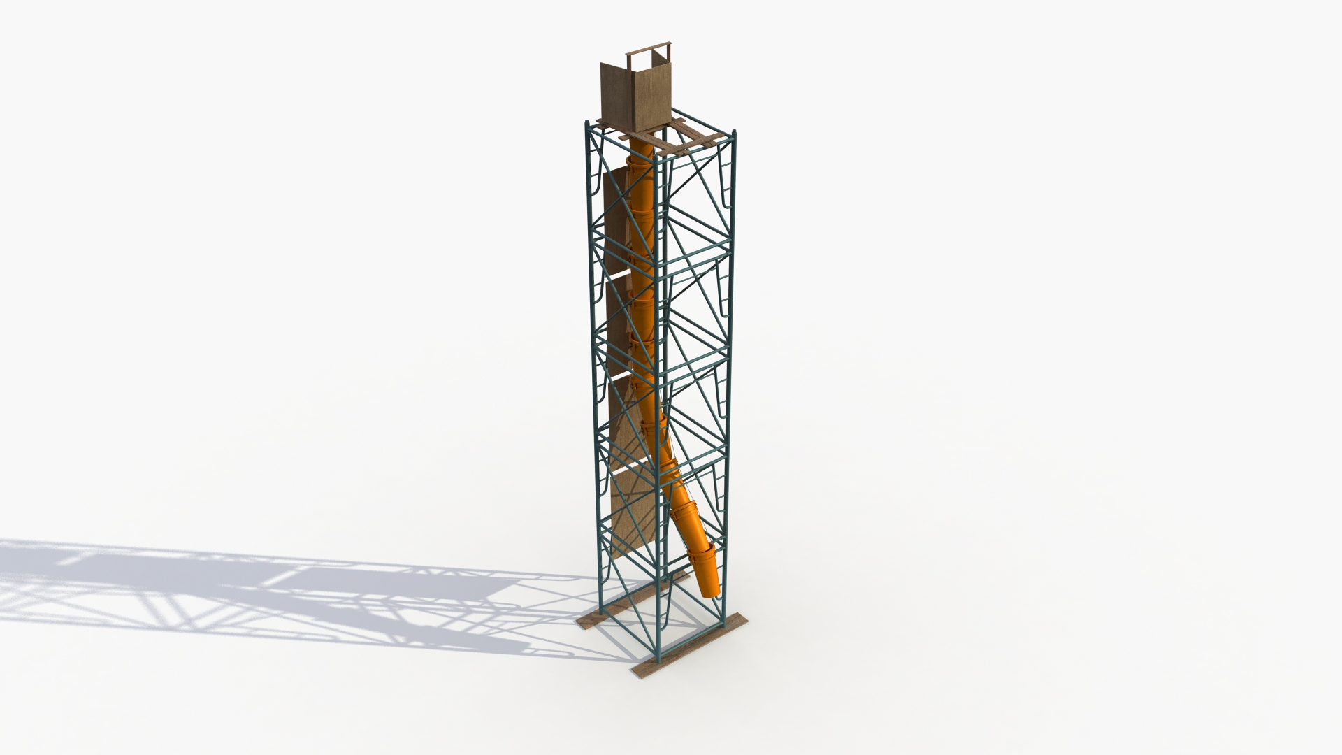 3D Conveyor Chute Model - TurboSquid 2262465
