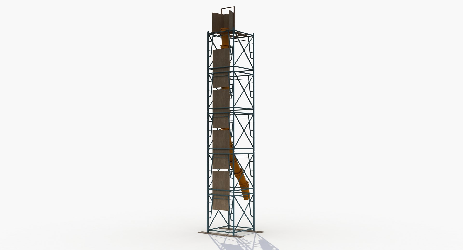 3D Conveyor Chute Model - TurboSquid 2262465