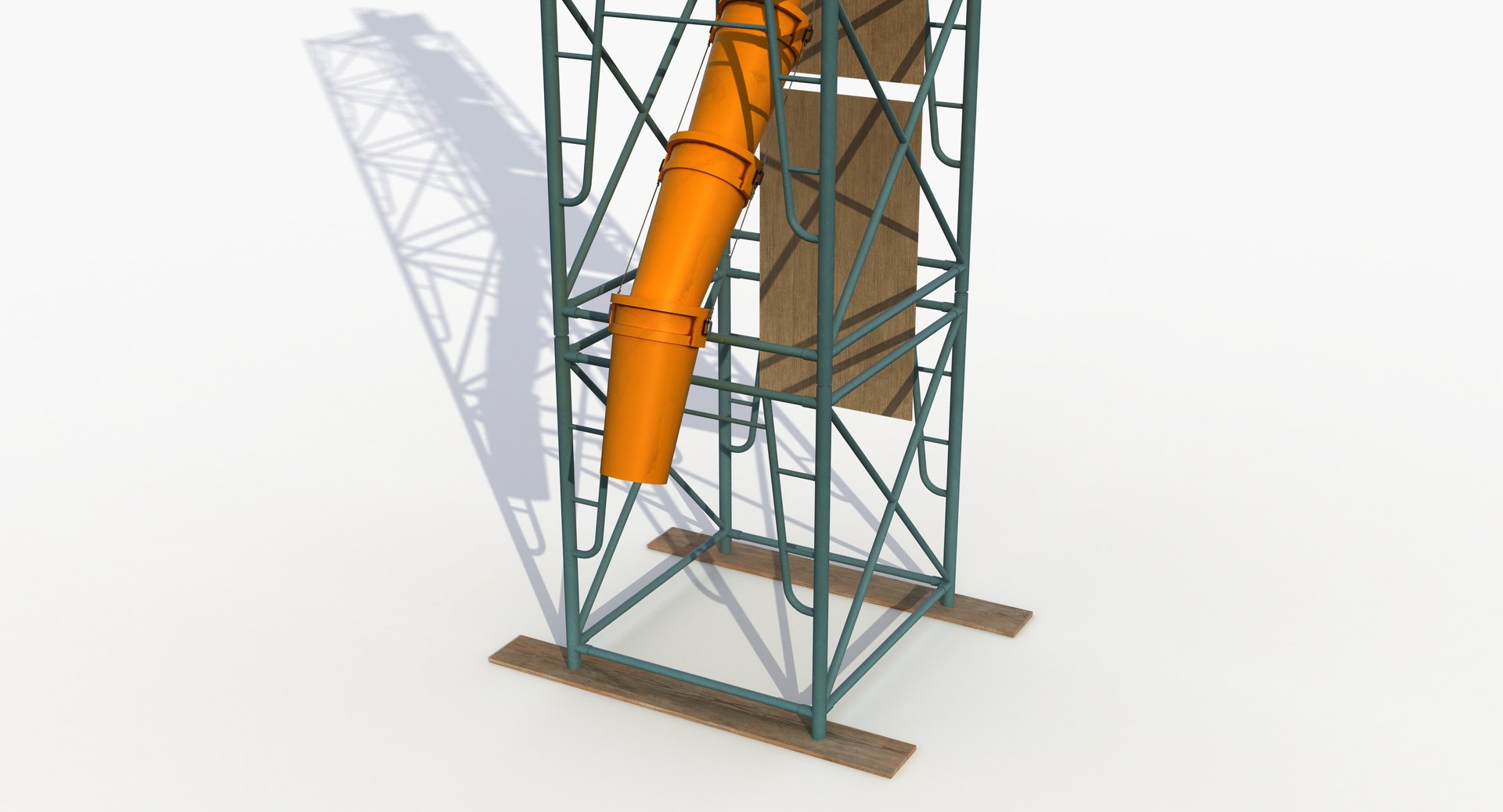 3D Conveyor Chute Model - TurboSquid 2262465