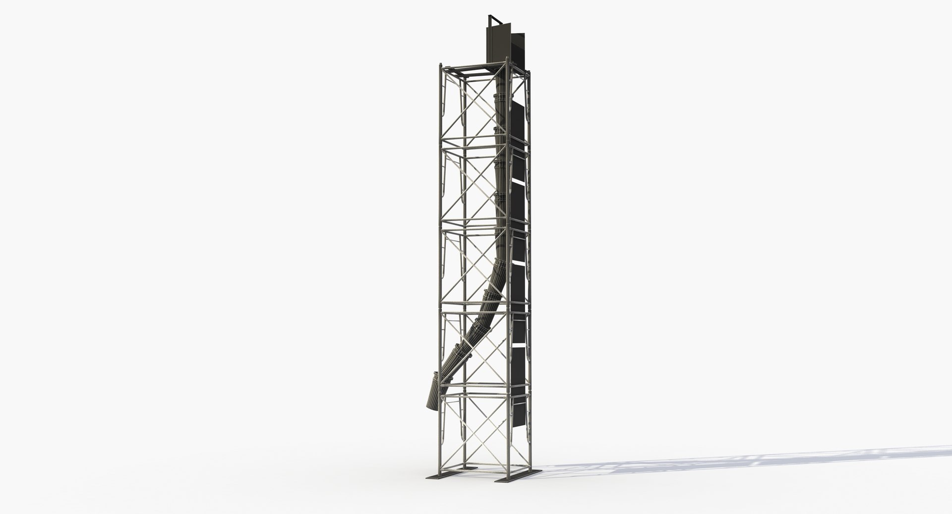 3D Conveyor Chute Model - TurboSquid 2262465