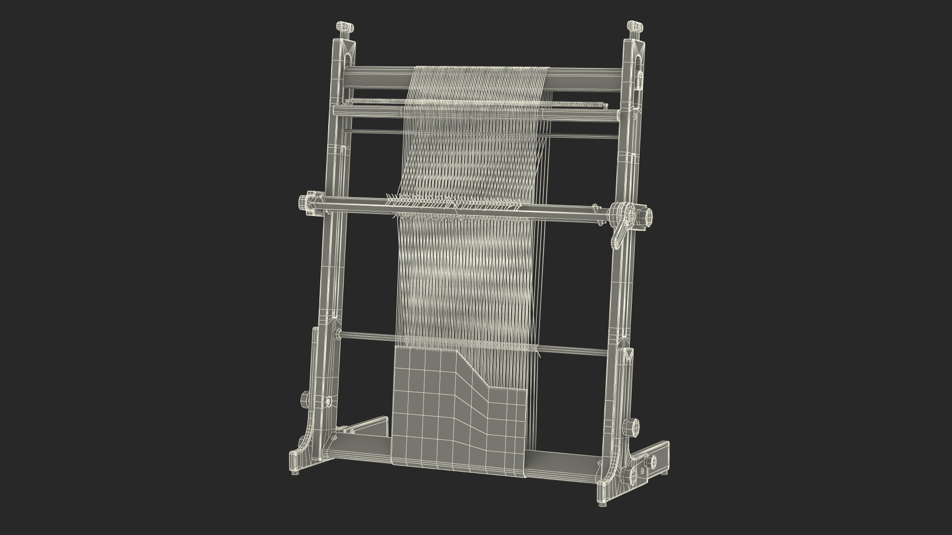 Arras Wooden Tapestry Loom 3D Model - TurboSquid 2076931