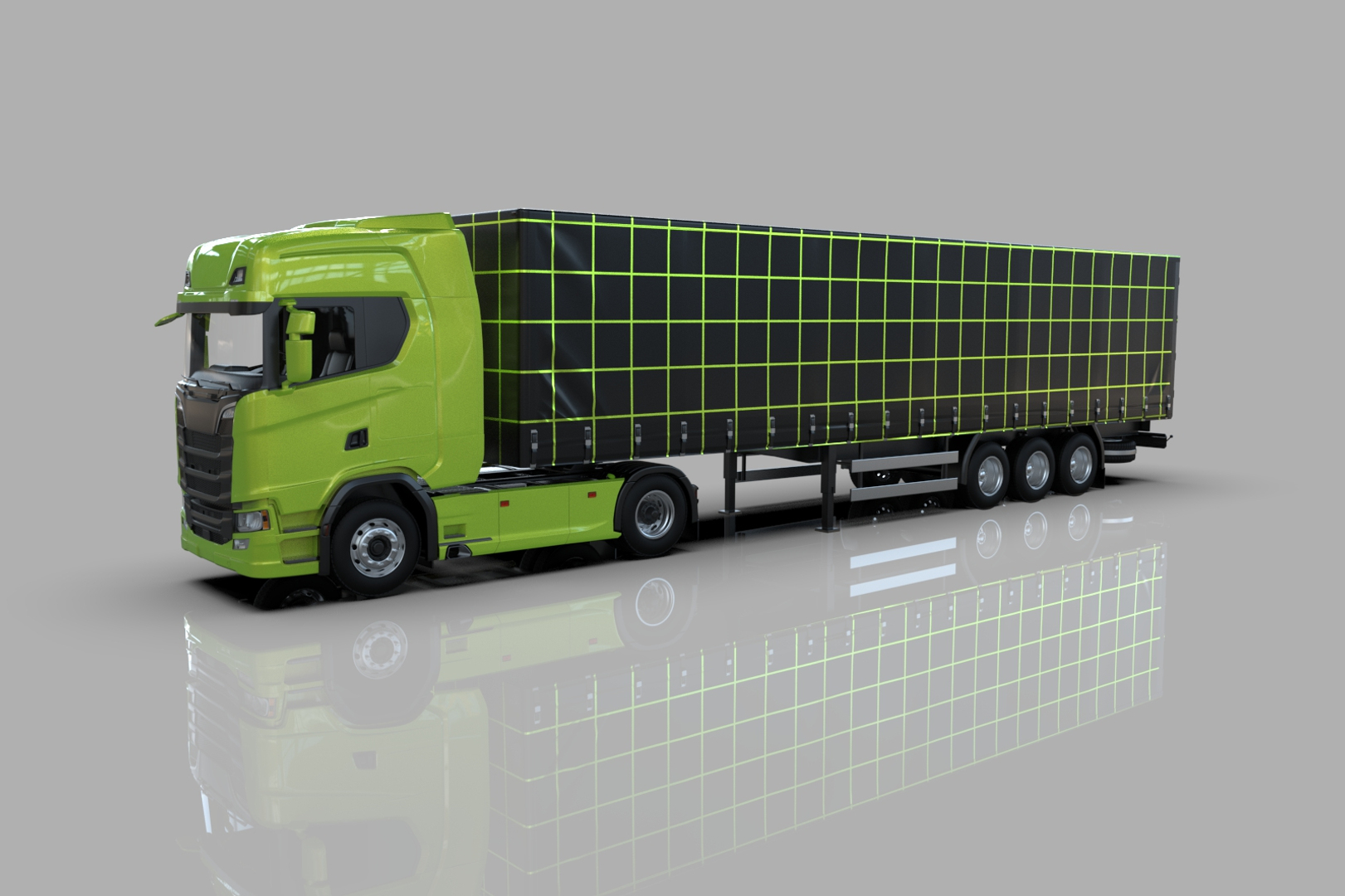 Realistic 3d Model Of A Generic Truck 3D Model - TurboSquid 2459531