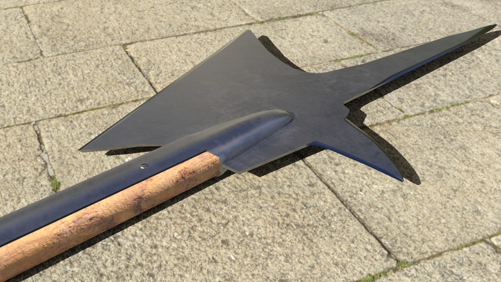 3D historically german halberd model - TurboSquid 1415968