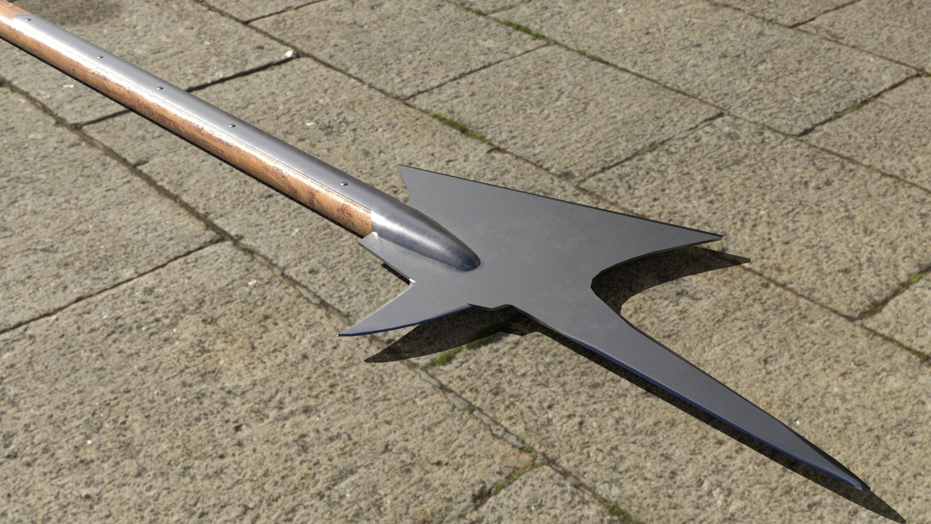 3D historically german halberd model - TurboSquid 1415968