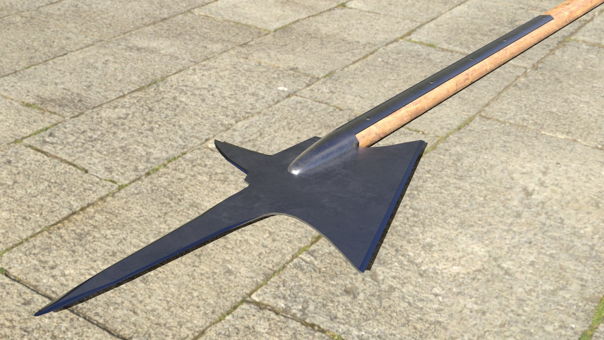 3D historically german halberd model - TurboSquid 1415968