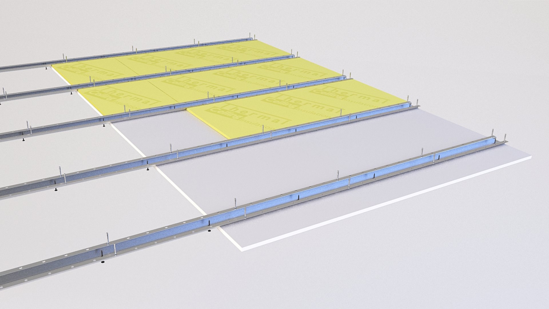 3D ceiling insulation drop - TurboSquid 1529218
